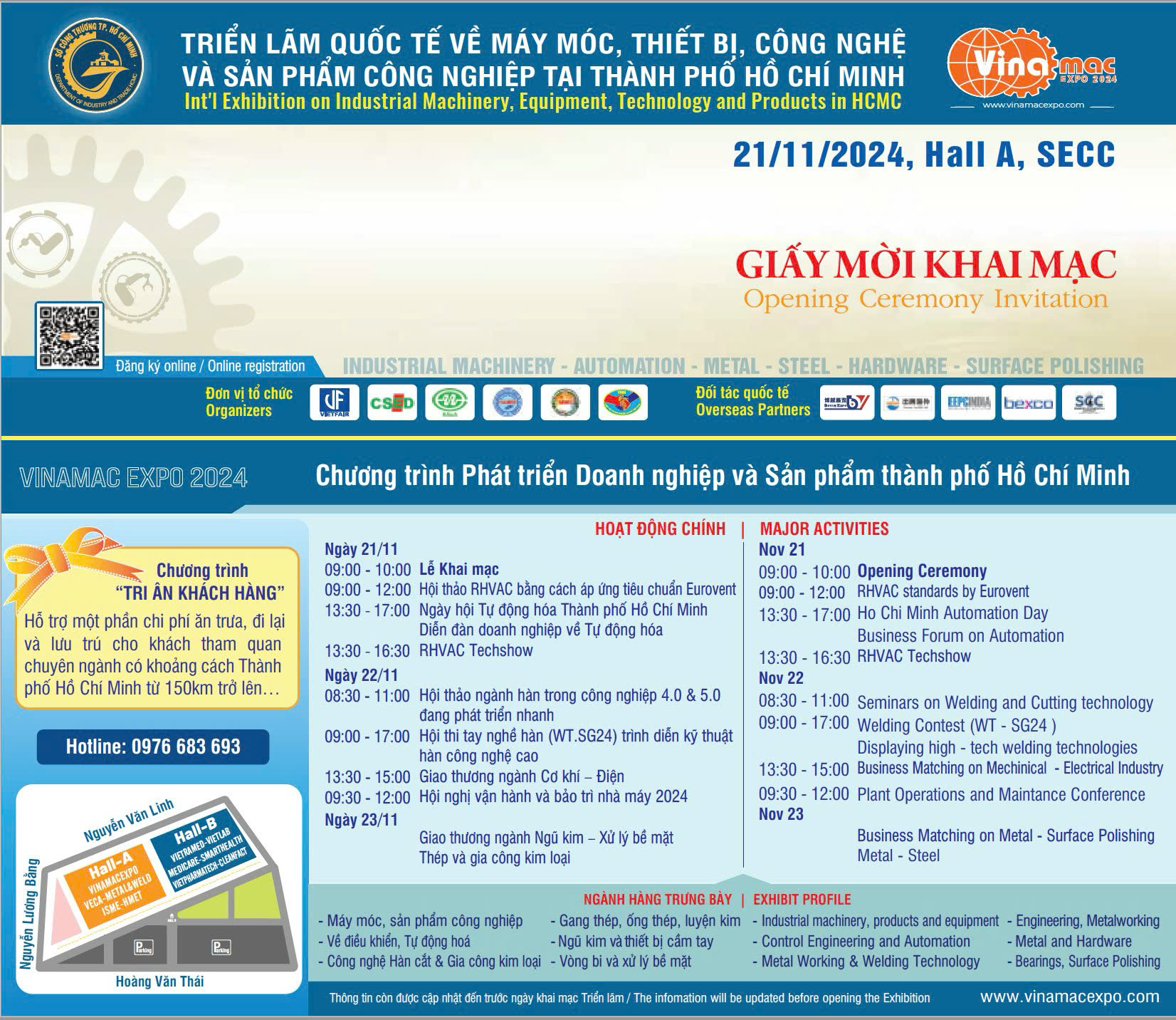 Thư mời quý khách tham quan triển lãm quốc tế Vinamac 2024 | Davita.vn